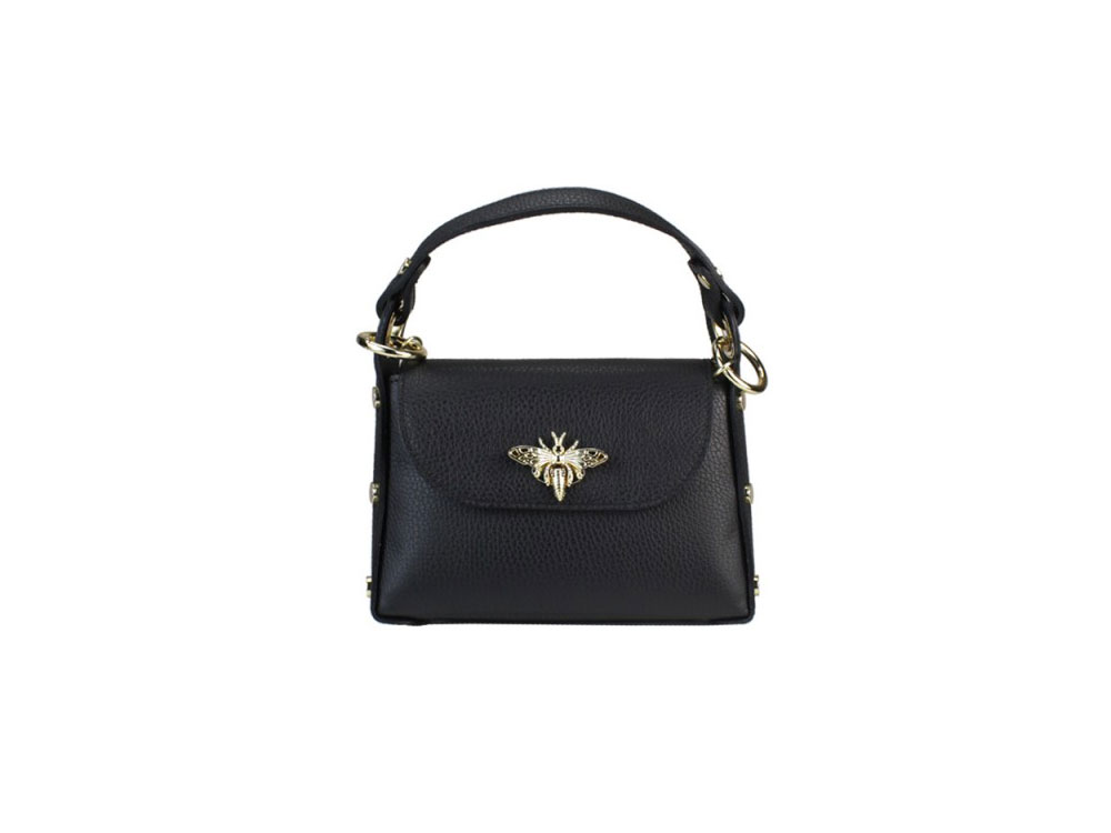 Pula - Cute small bag with bee decoration - front view